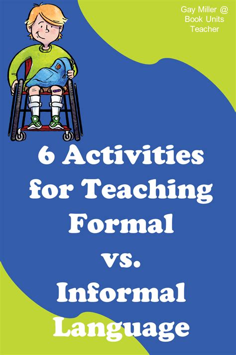 Teaching Formal Vs Informal Language Artofit