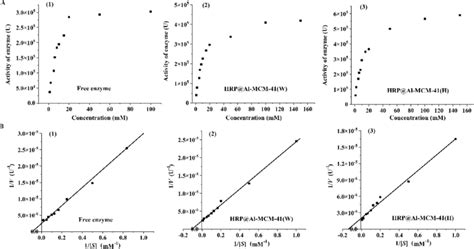 Substrate Saturation Curves And Lineweaver−burk Plots Of Hrp A