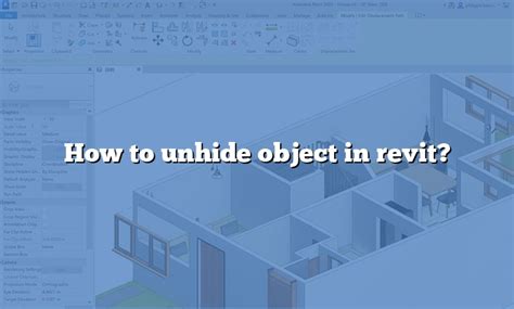 How To Unhide Object In Revit