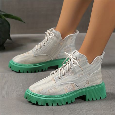 Botas Mujer Botines Plataforma Cómodos Temu Mexico