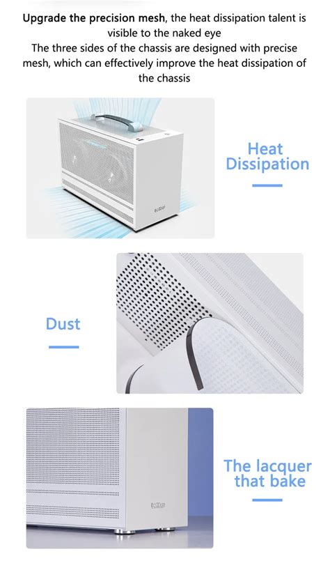 PCCOOLER I ITX MINI Case Portable HTPC Gaming Chassis