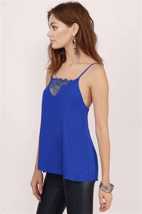 Cobalt Tank Top Blue Top Cami Top Cobalt Tank 7 Tobi Us