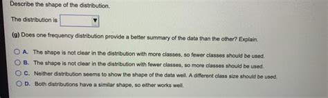 Solved Construct A Frequency Distribution Use A First