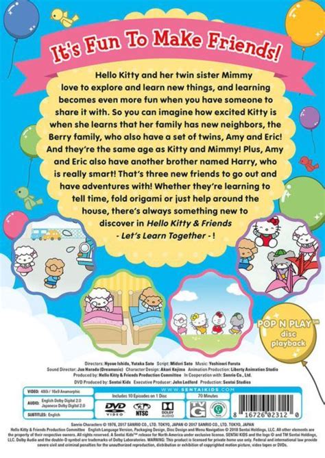 hello kitty and friends let s learn together collection 1 dvd