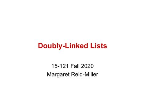 Doubly Linked Lists Exercises Data Structures And Algorithms Docsity