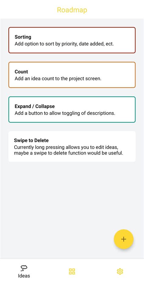 i built a non cloud based idea manager r reactnative