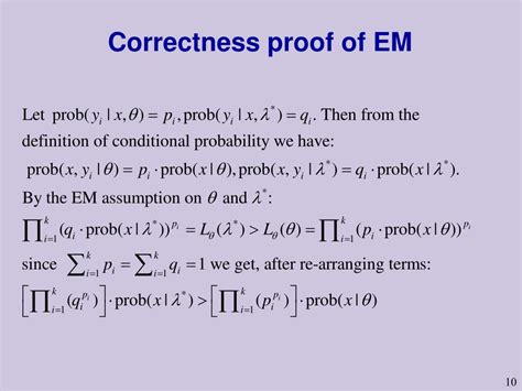 Ppt Em Algorithm And Applications Lecture 9 Powerpoint Presentation Id2486975