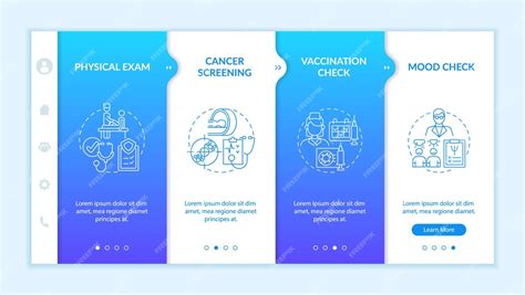 Premium Vector Physical Examination Components Onboarding Vector Template Responsive Mobile