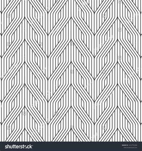 Linear Geometric Vector Pattern Repeating Stripe Stock Vector Royalty Free 1412755280