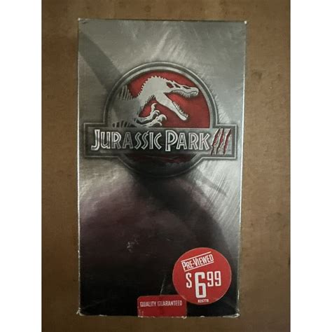 Jurassic Park Iii Vhs 2001 Etsy