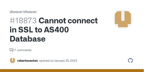 Cannot Connect In Ssl To As400 Database · Issue 18873 · Dbeaver