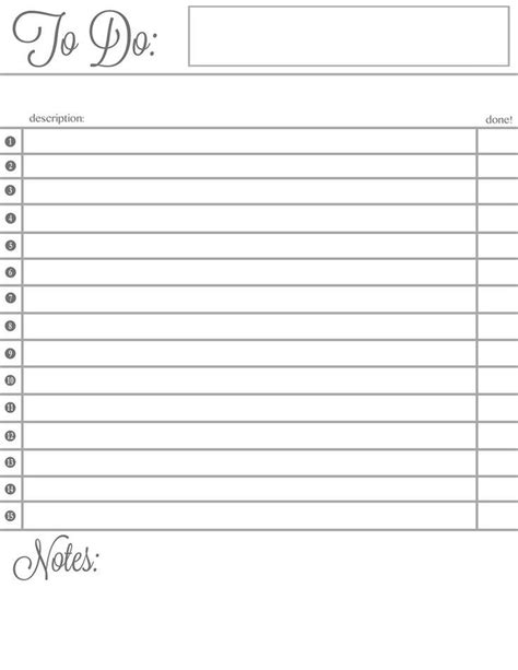 To Do Lists Organization Planner Printables Happy Planner Printables
