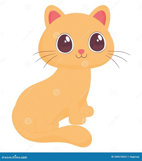 Cute Blond Cat Stock Vector Illustration Of Breed Fluffy 260616622