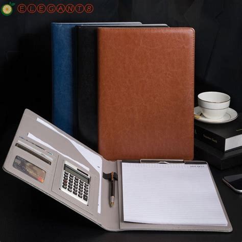 Aelegant แฟ้มใส่เอกสาร ขนาด A4 หนัง Pu แบบพกพา ทนทาน สําหรับจัดระเบียบกระดาษ Shopee Thailand