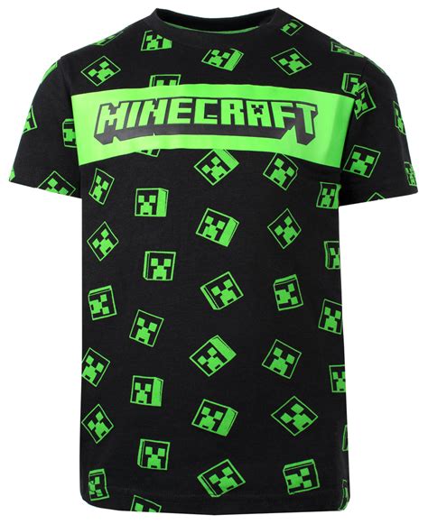 Minecraft Creeper T Shirt Black Fringoo