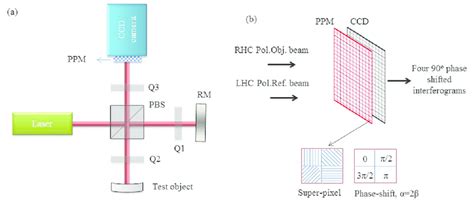 A Single Shot Interferometer With A Pixelated Polarization