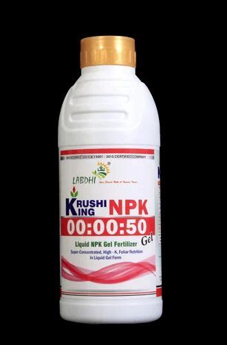 1l Krushiking Liquid Npk Gel Fertilizer For Agriculture 000050 At