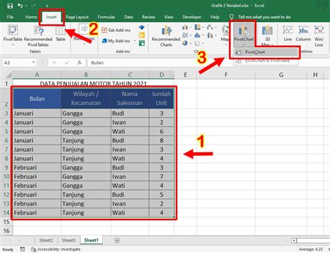 Cara Membuat Grafik Di Excel Amustilan