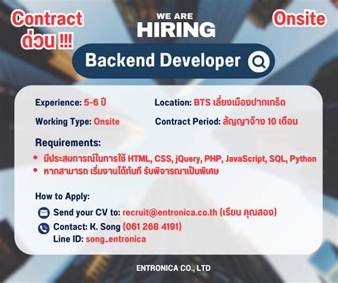 หางาน โปรแกรมเมอร์ developer programmer software engineer it