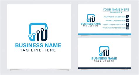 Premium Vector Network Technology Logo Template