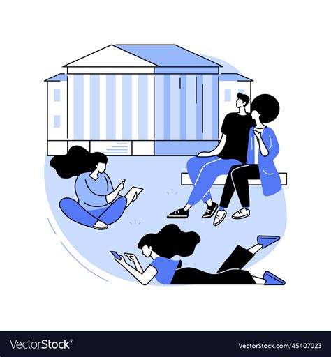 Before Lecture Isolated Cartoon Royalty Free Vector Image