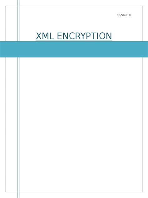 Xml Encryption Pdf Encryption Secrecy