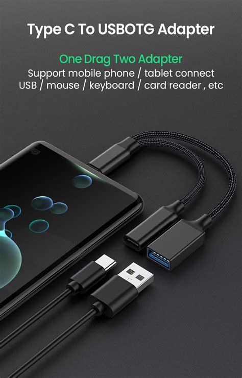 Kecilila Usb C Otg Kablolu Telefon Adaptörü 2 In 1 Tip C Usb Fiyatı