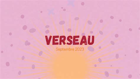 VERSEAU Septembre 2023 YouTube