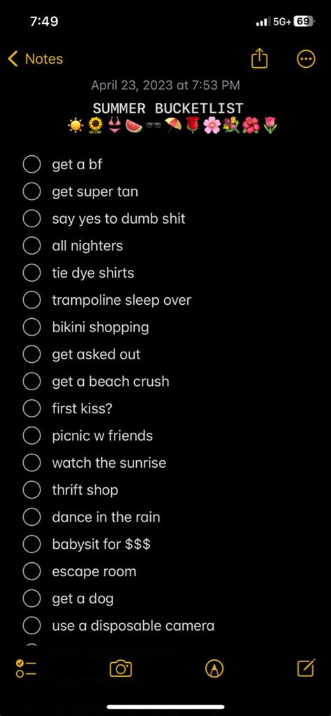 In Summer Bucket List For Teens Summer Friends Summer Checklist