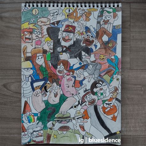 A Gravity Falls Drawing I Did Colored Pencils 💫 The Best Series Of All