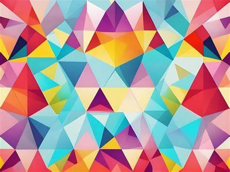 Premium Ai Image Triangles Polygon Geometric Royalty Graphic Ai Generated