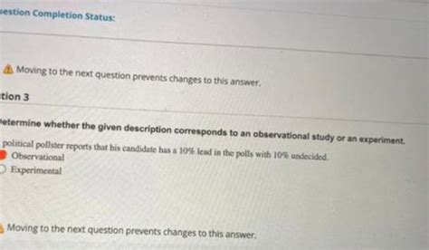 Solved Sestion Completion Status Moving To The Next Question Chegg