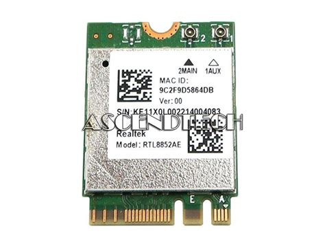 Rtl8852ae Realtek Rtl8852ae Bluetooth Wifi Card