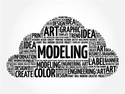 Modeling Word Cloud Stock Illustration Illustration Of Fashion 199044688