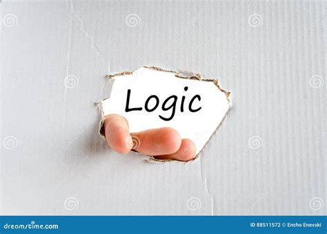 Logic Text With White Puzzle Jigsaw Pieces On Blue Background Concepts Of Logical Thinking