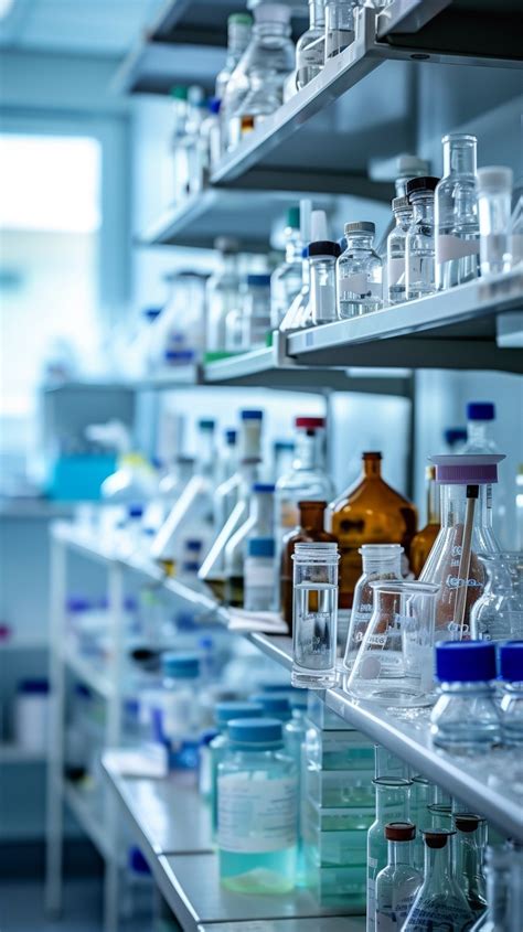 Free Laboratory Bottles Alignment Image Laboratory Bottles