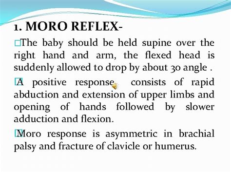 Neonatal Reflexs Presented By Dr Kritika Joshi Assistant