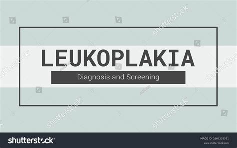 Leukoplakia White Patches On Oral Mucosa Stock Vector Royalty Free