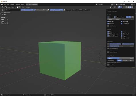 Texturing Why Can T I See My Texture In Material Preview In Weight Paint Mode Blender Stack