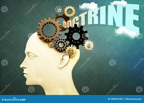 Doctrine That Occupies Human Mind Stock Illustration Illustration Of