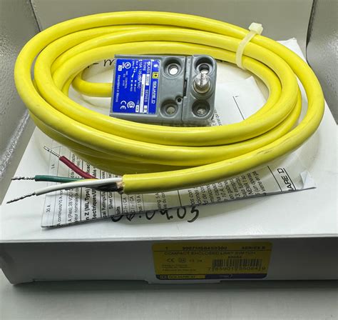 Squared 9007ms04s0300 Enclosed Limit Switch Plunger Head Pre Wired Cab