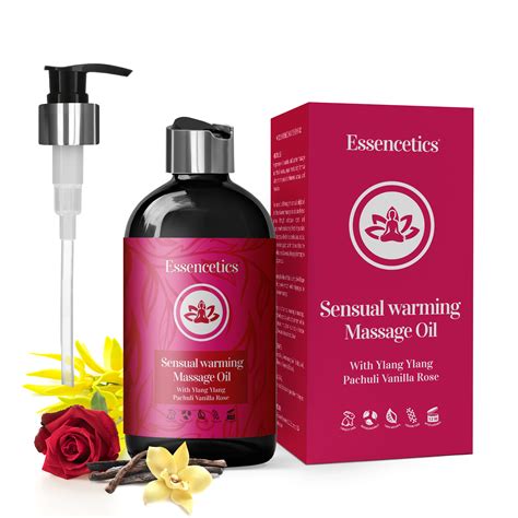 Essencetics Sensual Massage Oil For Couples 8 Oz Organic Warming Mas
