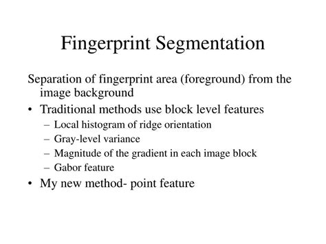 Ppt Fingerprint Verification System Powerpoint Presentation Free Download Id5493169