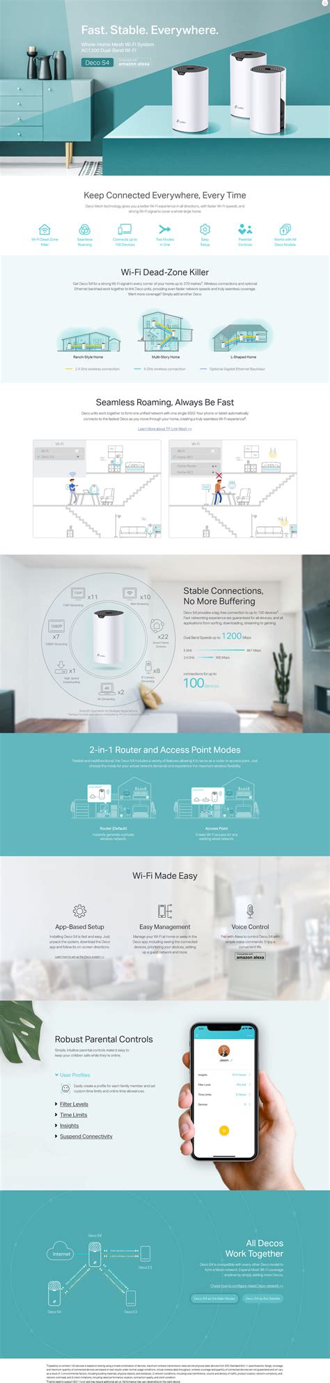 Tp Link Deco S Pack Whole Home Mesh Wireless Ac System Ca