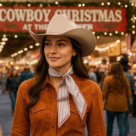 Cream And Brown Western Skinny Mini Wild Rag Scarf Cowgirl Necktie