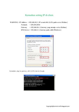Konfigurasi Router Di Debian DOCX