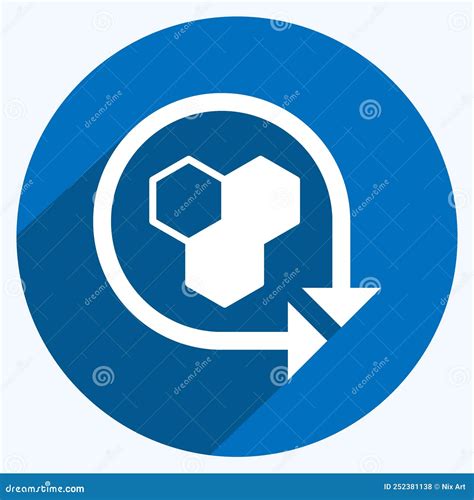 Icon Modeling Api Suitable For Data Analytics Symbol Long Shadow Style Simple Design Editable