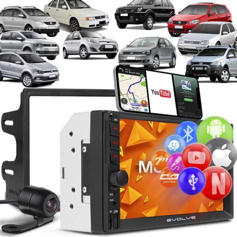 Central Multimídia Golf Polo Fox Spacefox Fiesta Bora Multilaser Evolve