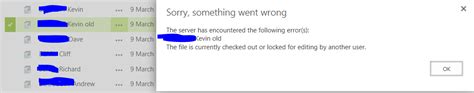 2013 Can Not Delete Document Set The File Is Currently Checked Out
