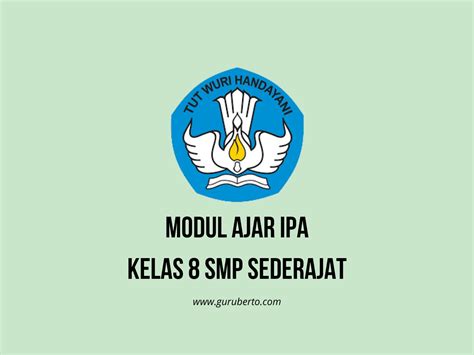 Download Modul Ajar Ipa Kelas 8 Smpmts Kurikulum Merdeka Guru Berto